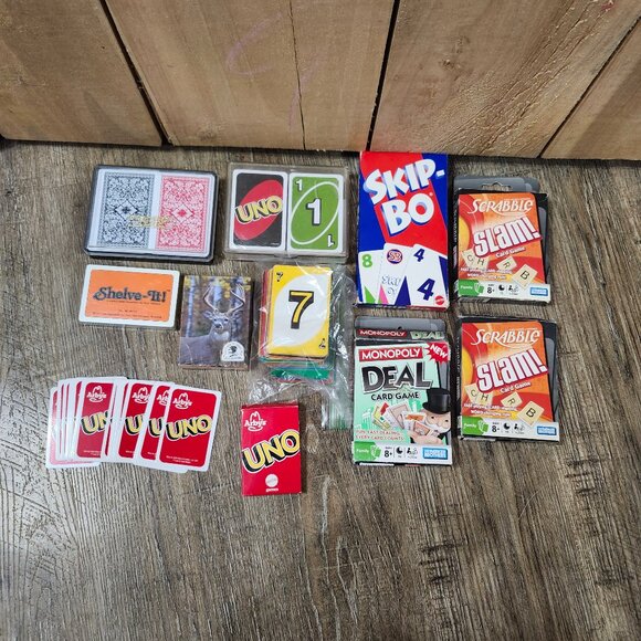 unbranded | Games | Scrabble Slamnew Uno Monopoly Deal999 Skip Bo 2 ...